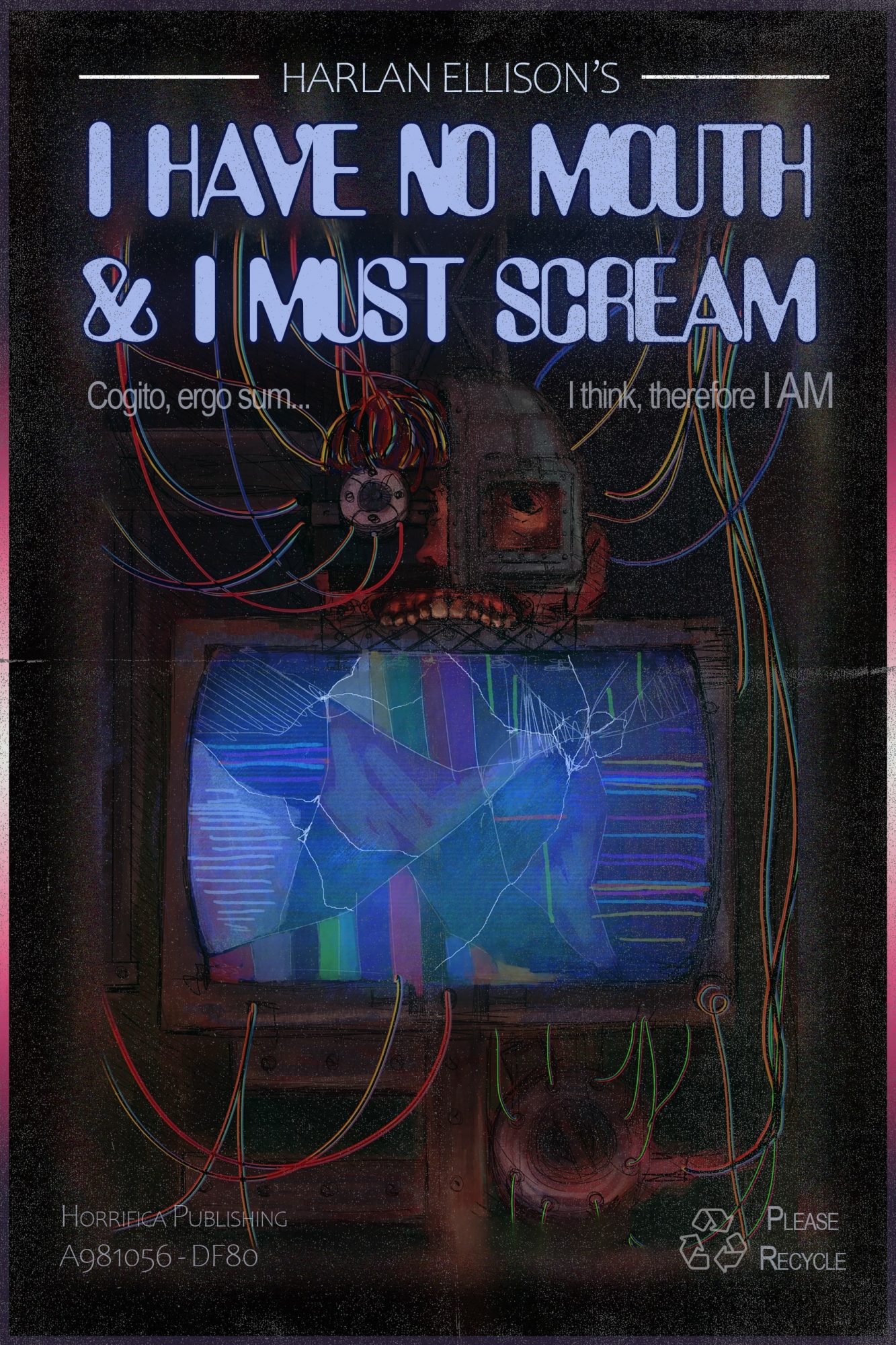 I Have No Mouth and I Must Scream Book Cover Concept - VCUarts